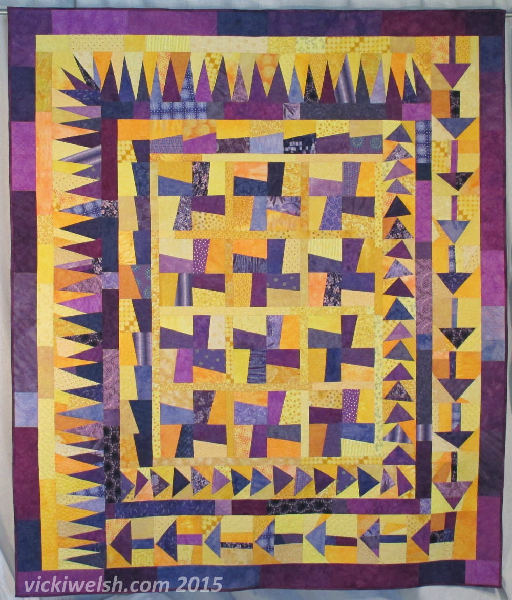 Fractured Fragments Quilt – Colorways by Vicki Welsh